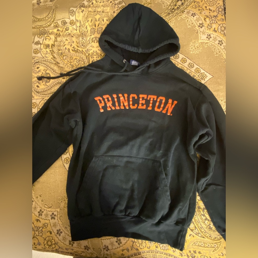 Princeton University Black Hoodie Sweatshirt Orange L… - Gem